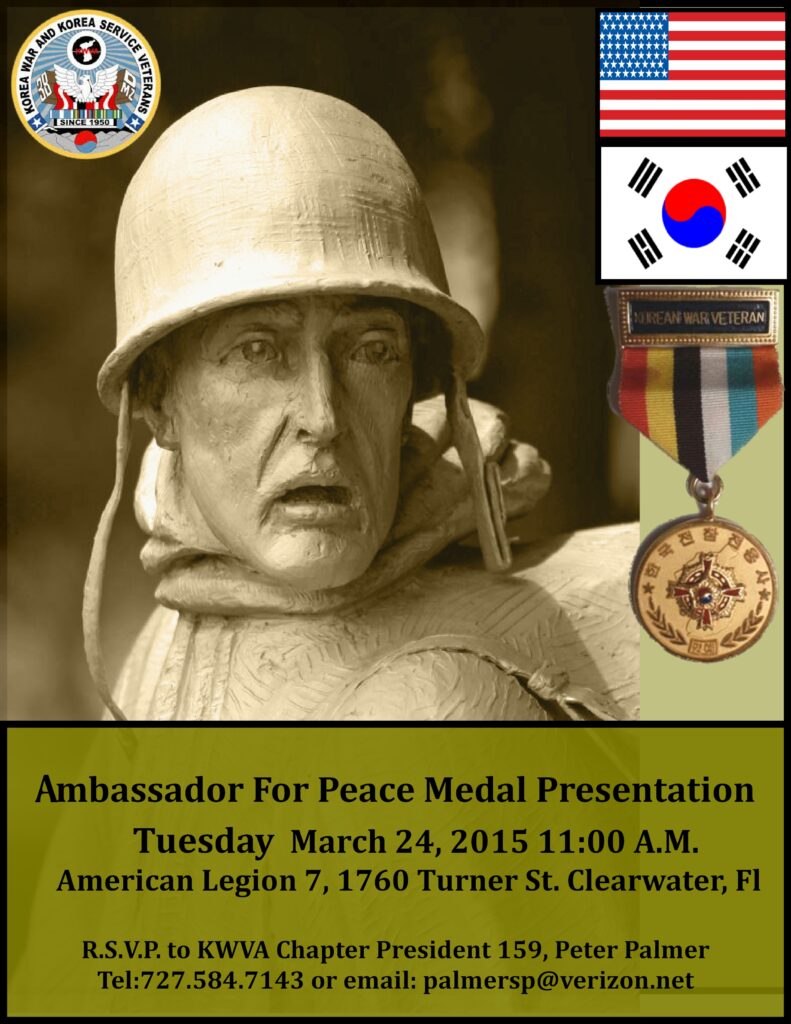 Ambassador for Peace Medal USA Presentation